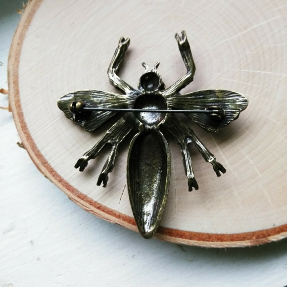 Jewelry | Sale Gothic Bee Brooch Pin Rhinestone Insect | Poshmark